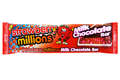 Strawberry Millions Chocolate Bars (Box of 12)