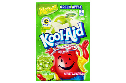 Green Apple Kool-Aid flavoured drink mix