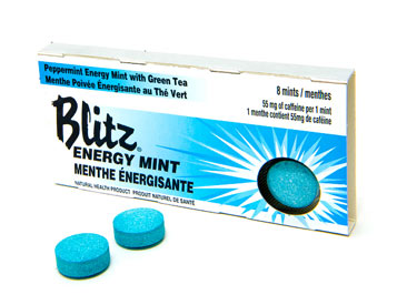 Blitz Peppermint Energy Mints, Peppermint Caffeine Mints