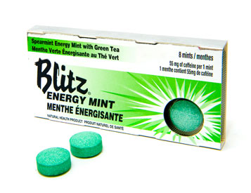 Blitz Spearmint Energy Mints, Spearmint Caffeine Mints