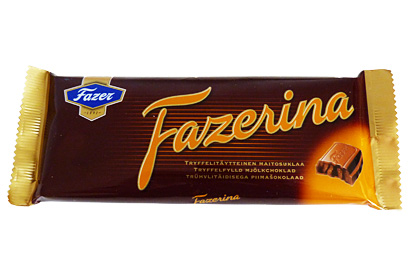 Fazerina milk chocolate bar with truffle filling (100g)