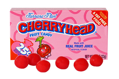 Cherryhead candy made with real fruit juice by Ferrara Pan