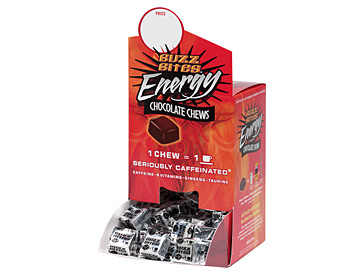 Buzz Bites Chocolate Energy Chews, Single Piece