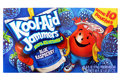 Blue Raspberry Kool-Aid Jammers (10 pack)