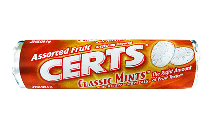 Assorted Fruit Certs