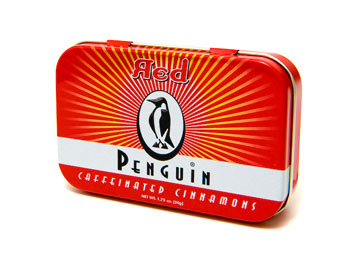 Penguin Cinnamon Caffeine Mints, Caffeinated Penguin Mints