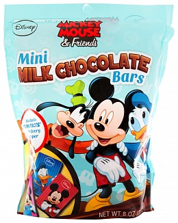 Mickey Mouse & Friends Mini Milk Chocolate Bars (227g)