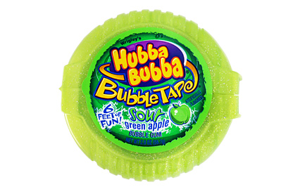 Sour Green Apple Hubba Bubba Bubble Tape