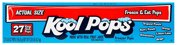 Kool Pops Assorted Giant Freezer Pops (27ct)