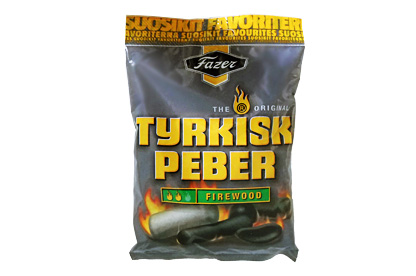Tyrkisk Peber Firewood - A mix of tasty, salted salmiak liquorice