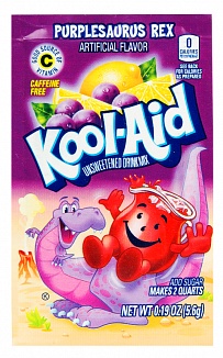 Purplesaurus Rex Kool-Aid flavoured drink mix
