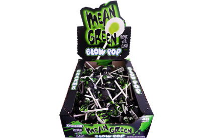 Mean Green (Lime) Blow Pops (Box of 48)