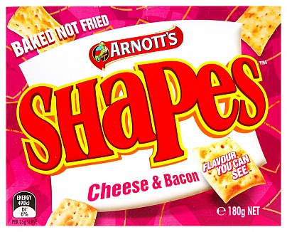 Arnott's Cheese & Bacon Shapes (180g)