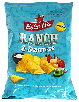 Estrella Ranch & Sour Cream Chips (175g)