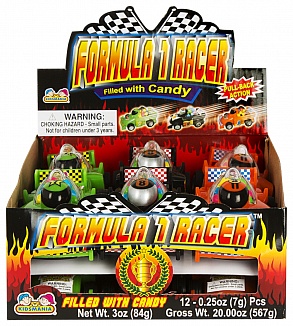 Kidsmania Formula 1 Candy Filled Racer (Box of 12)