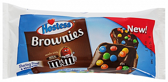 Hostess Sweet Shop Brownies with M&M's (2ct) | American Cakes | UK