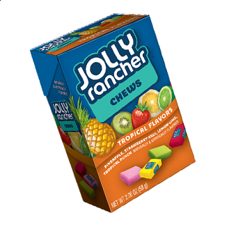 Jolly Rancher Tropical Fruit Chews (58g) (8 x 12ct)