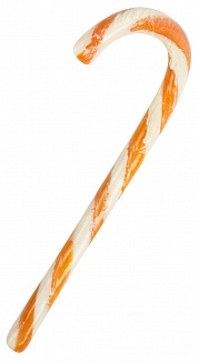 Orange Sorbet Candy Cane