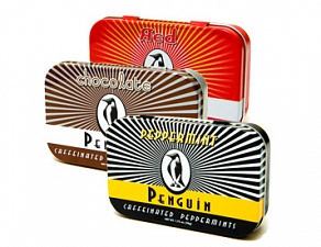 Penguin Cinnamon Caffeine Mints, Caffeinated Penguin Mints